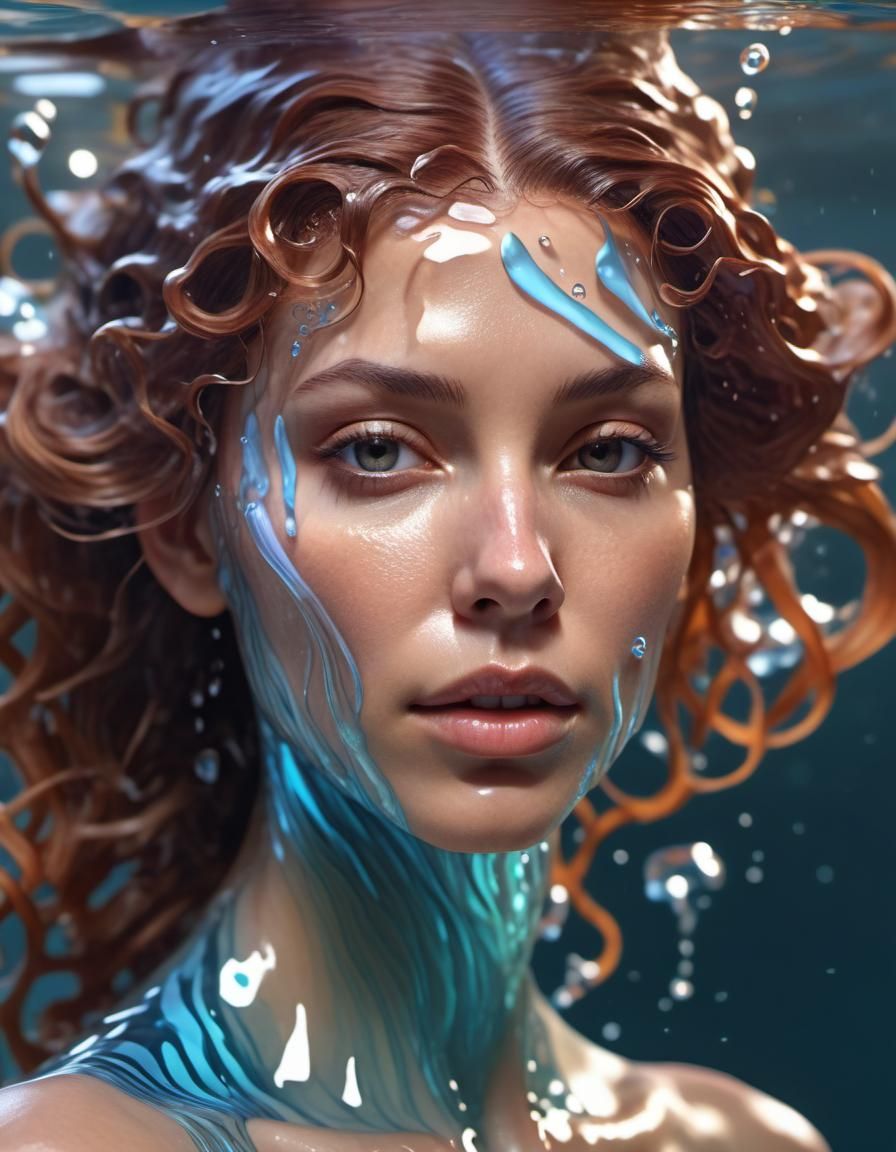 Water Woman 5 - AI Generated Artwork - NightCafe Creator