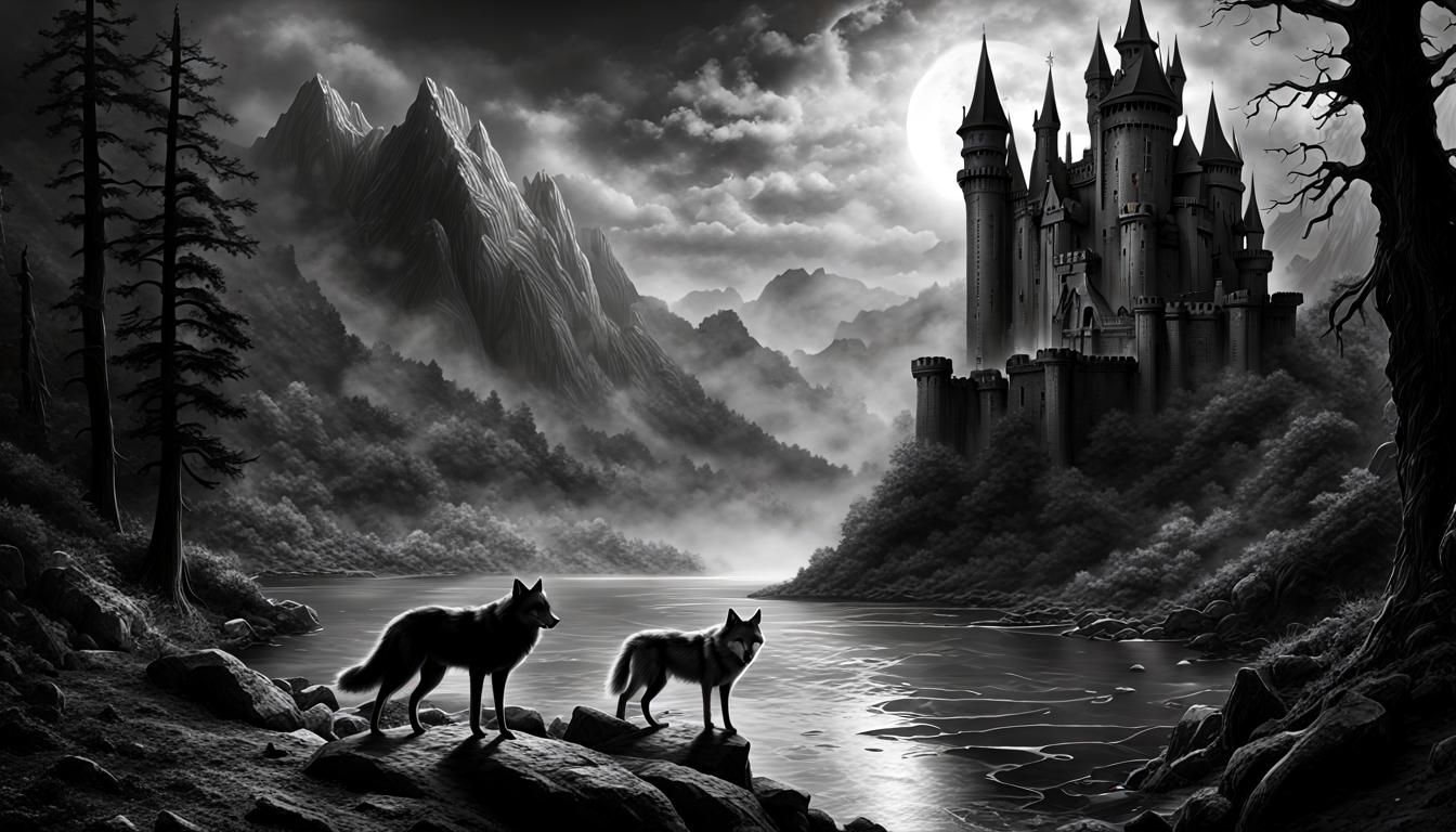 Wolves smell meat - AI Generated Artwork - NightCafe Creator