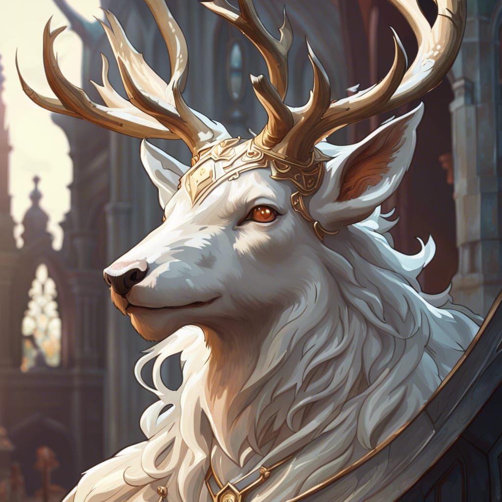Anthropomorphic stag - AI Generated Artwork - NightCafe Creator
