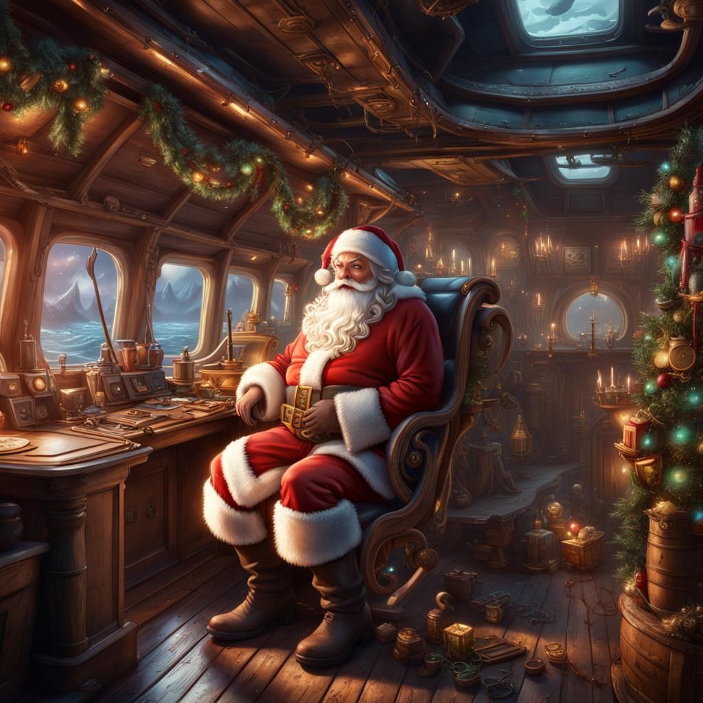 creepy santa - AI Generated Artwork - NightCafe Creator