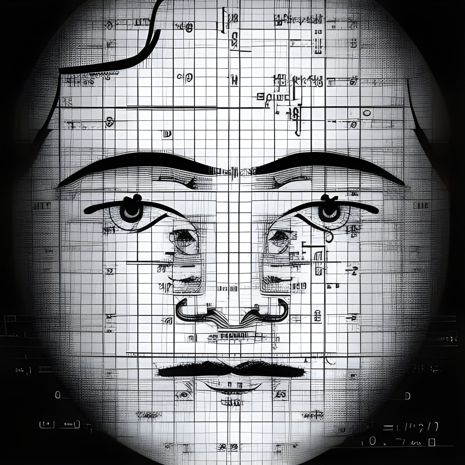 Facial Blueprint (whimsical version) - AI Generated Artwork - NightCafe ...