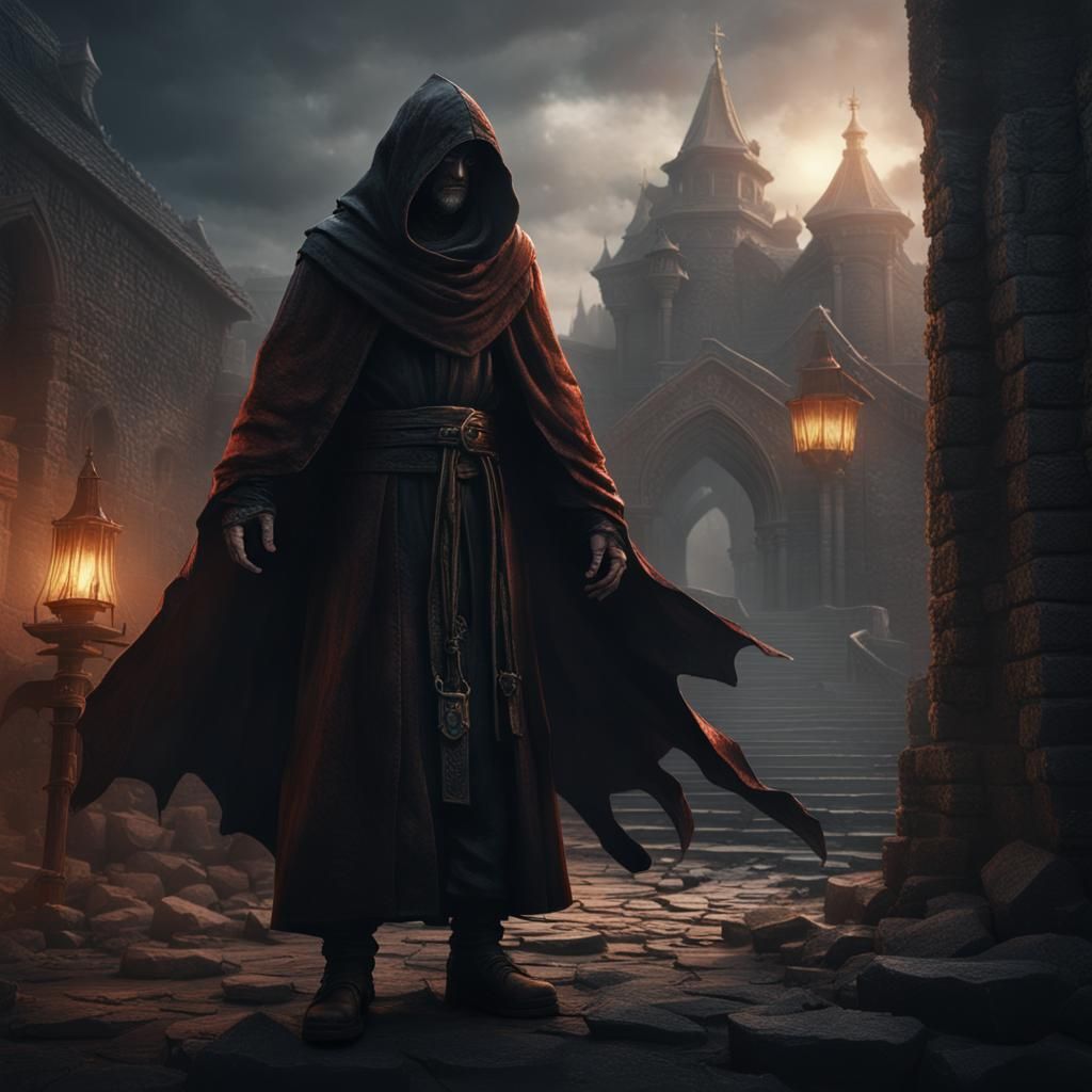 A Dark Monk - AI Generated Artwork - NightCafe Creator