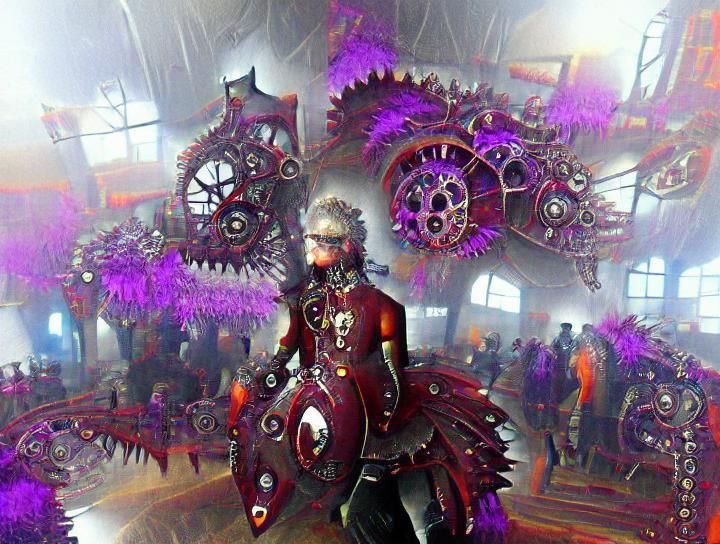 Cyborg circus queen - AI Generated Artwork - NightCafe Creator