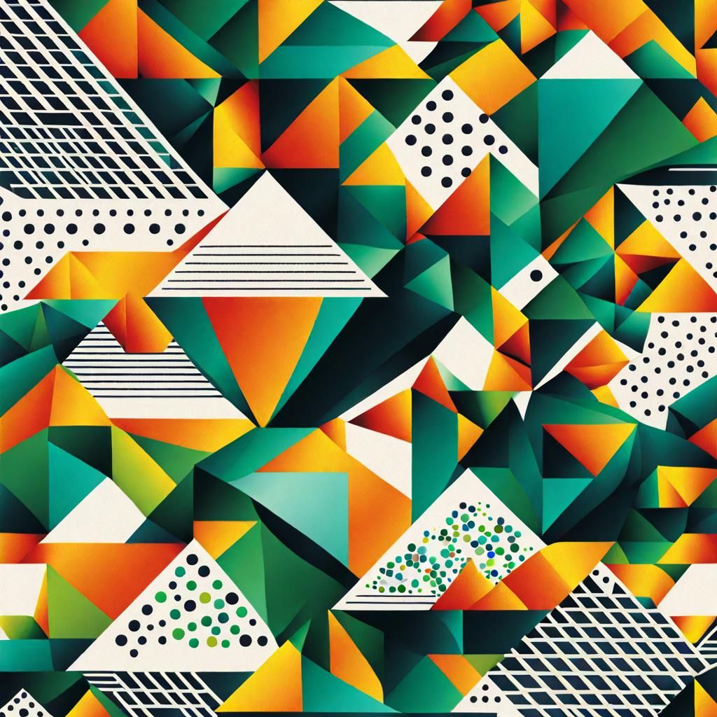 Geometric nature - AI Generated Artwork - NightCafe Creator