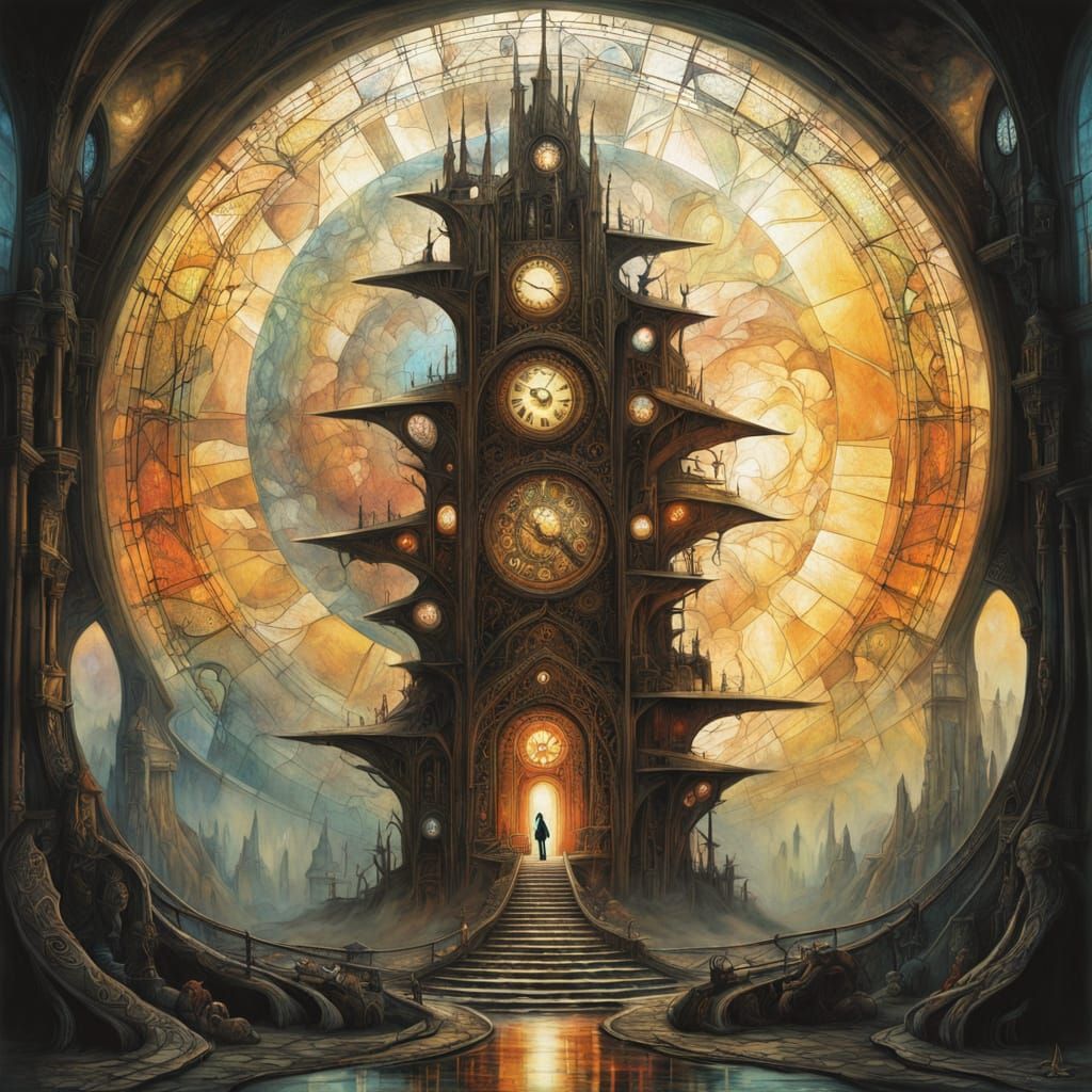 Distorted clock tower - Distorted clock tower