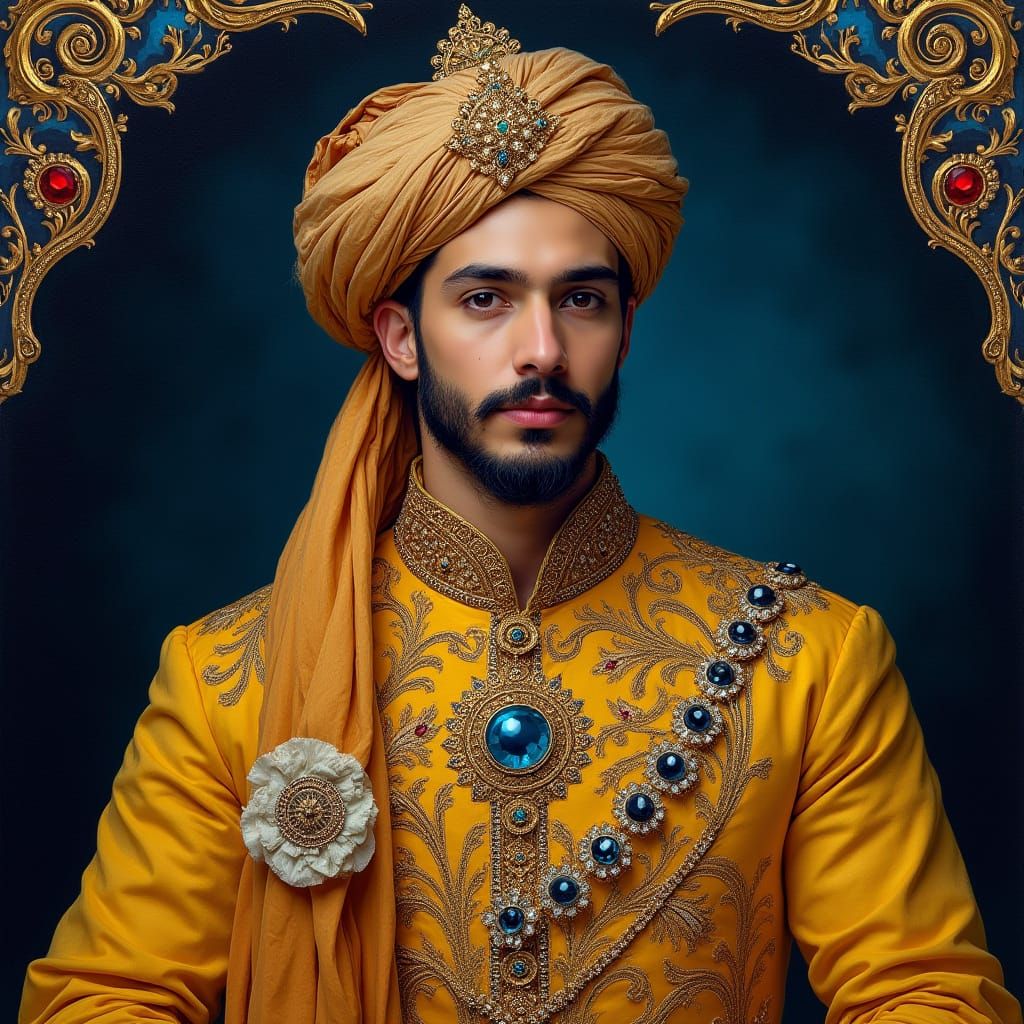 Sultan mehemd khan young - Young Sultan Mahmud Khan in Opul...