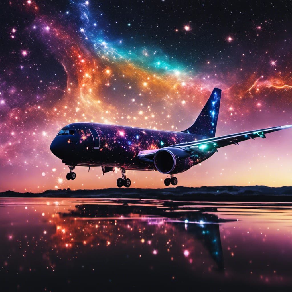 Cosmic Airlines - AI Generated Artwork - NightCafe Creator