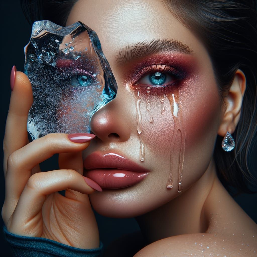 Icy Sorrow - AI Generated Artwork - NightCafe Creator