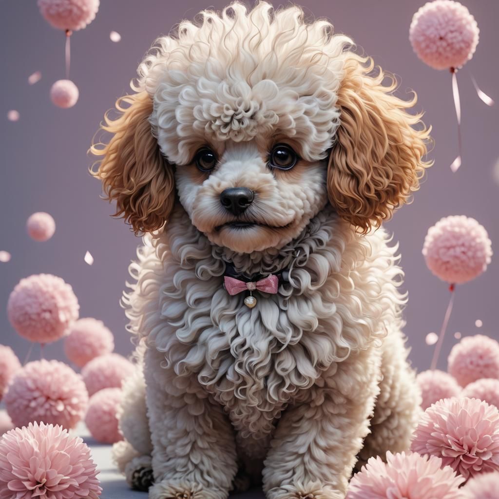 an adorable fluffy poodle - AI Generated Artwork - NightCafe Creator