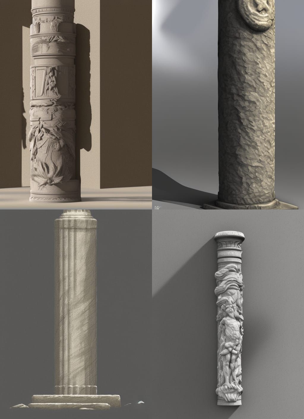 A feathered man encased in a stone pillar like Pillar Man from Jojo 8k ...