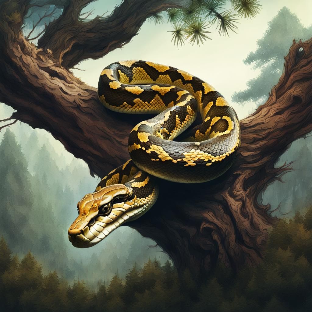 Literary a Python, not Java - AI Generated Artwork - NightCafe Creator