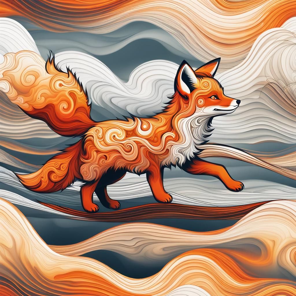 Cloud fox - AI Generated Artwork - NightCafe Creator