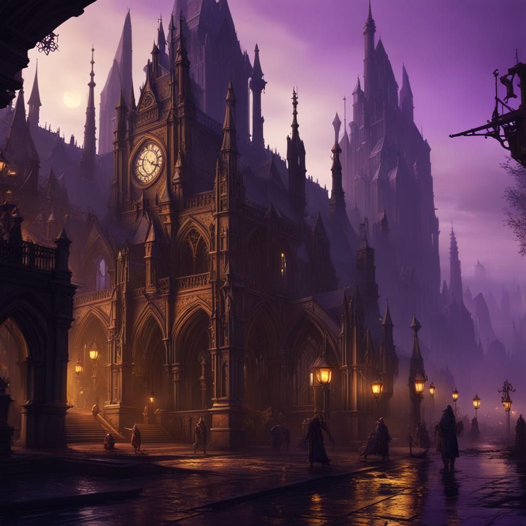 gothic city - AI Generated Artwork - NightCafe Creator