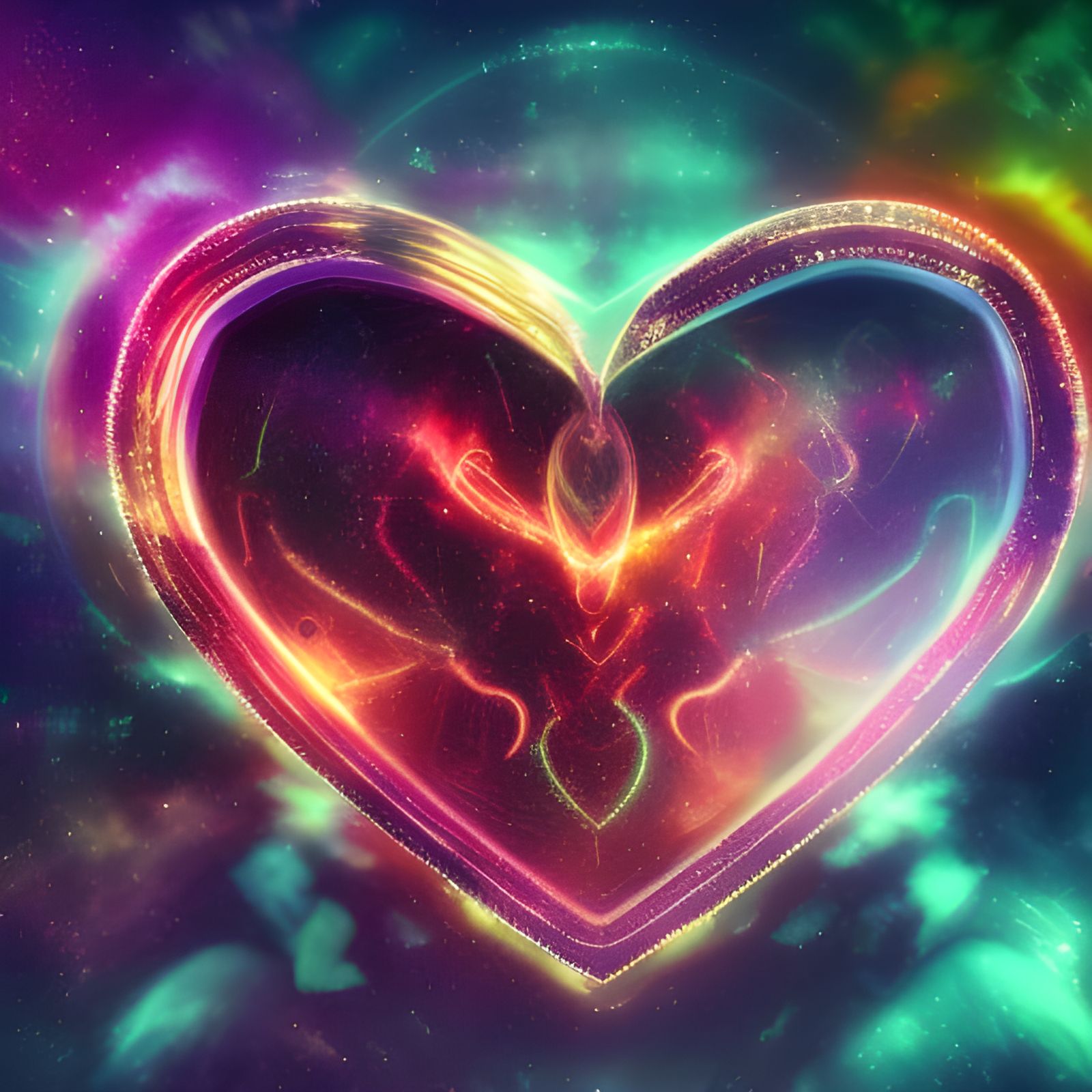 cosmic hearts - AI Generated Artwork - NightCafe Creator