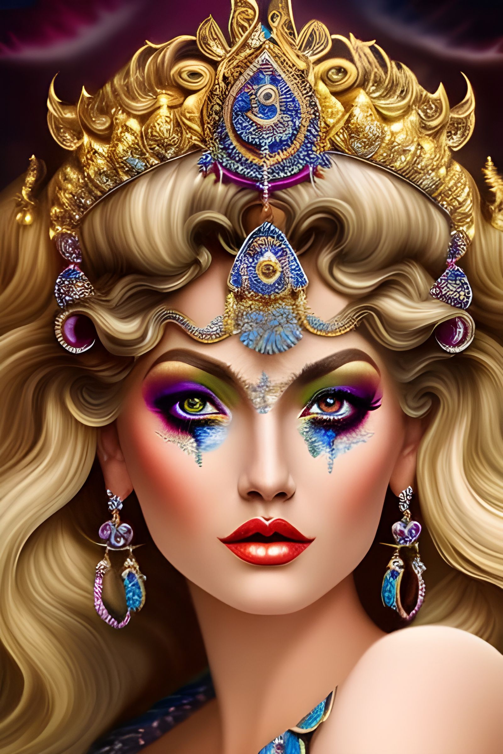 Glamorous Goddess - AI Generated Artwork - NightCafe Creator
