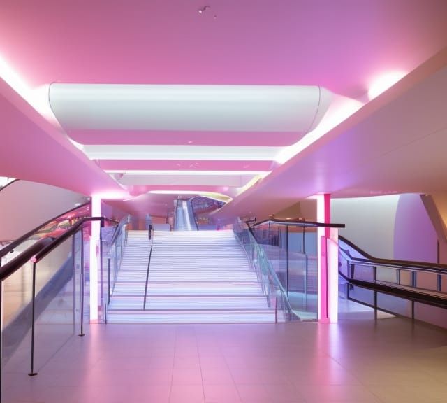 Neon Mall - AI Generated Artwork - NightCafe Creator