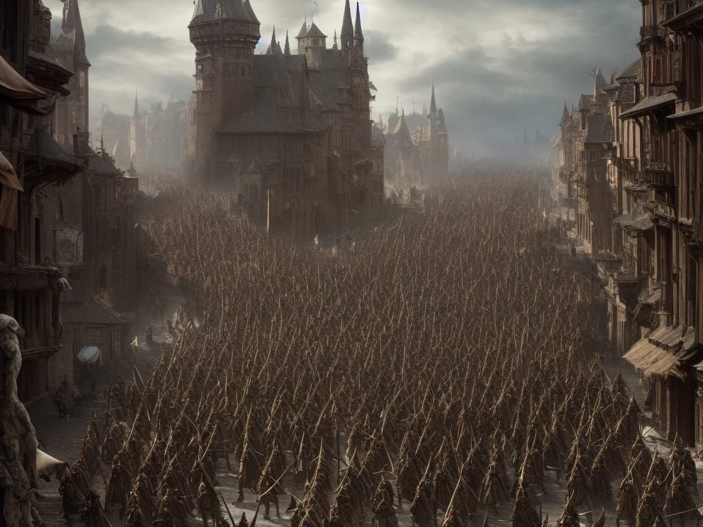 A City Overrun - AI Generated Artwork - NightCafe Creator