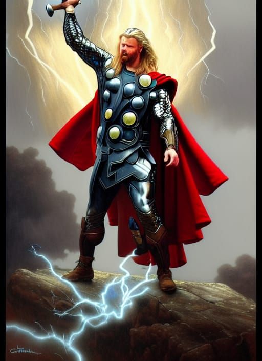 Thor - AI Generated Artwork - NightCafe Creator
