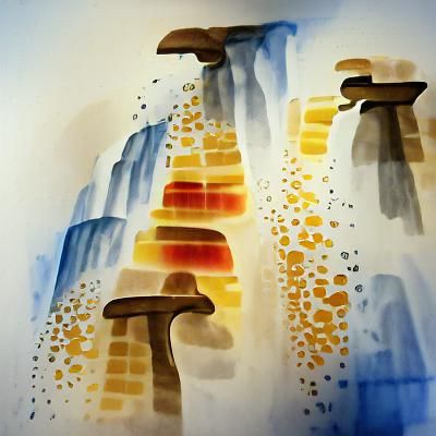 Beer waterfall - AI Generated Artwork - NightCafe Creator