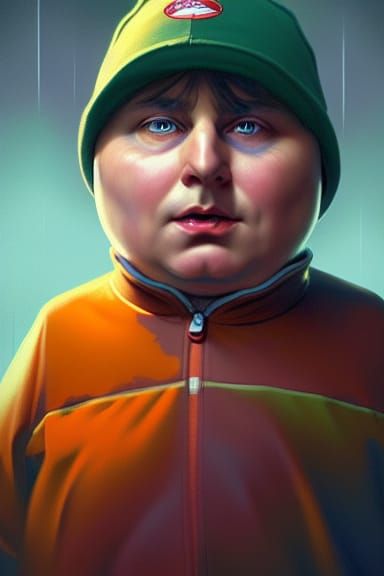 Eric Cartman, head and shoulders portrait, 8k resolution concept art ...