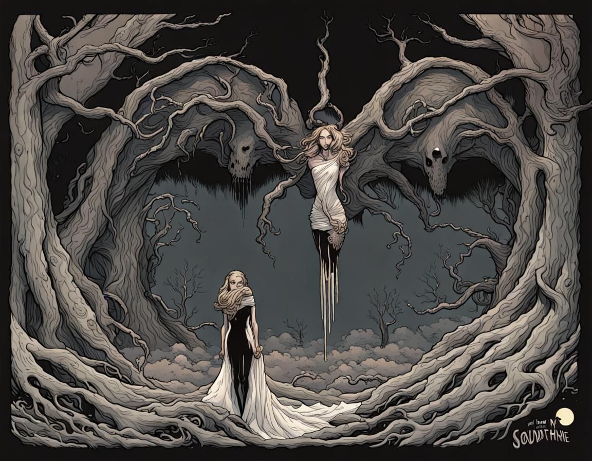 birth of a tree demon - AI Generated Artwork - NightCafe Creator