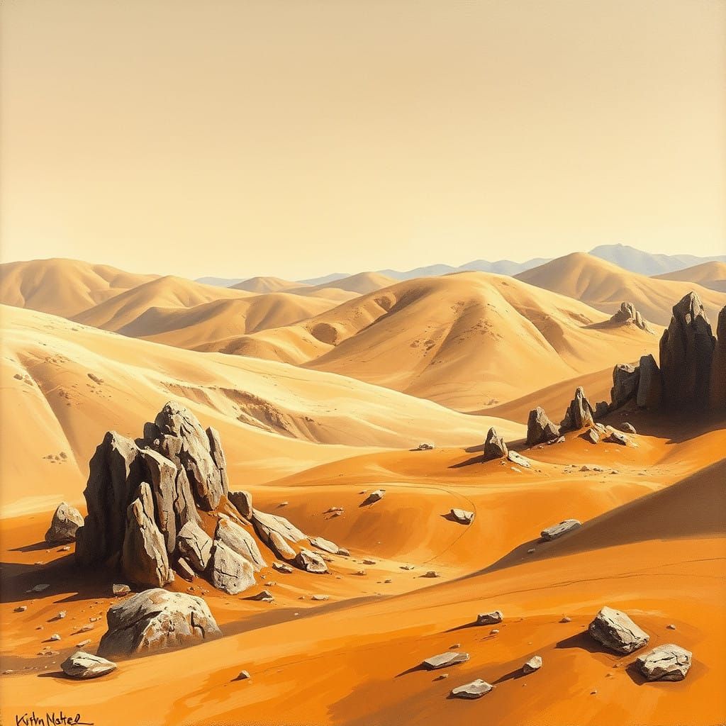 earth tone landscape - Warm Earth Tone Landscape with Rocky ...
