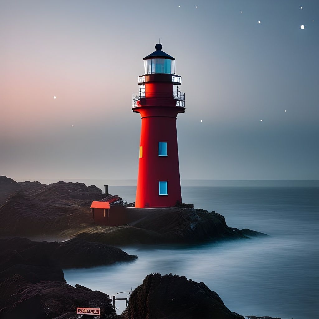 Lighthouse - AI Generated Artwork - NightCafe Creator
