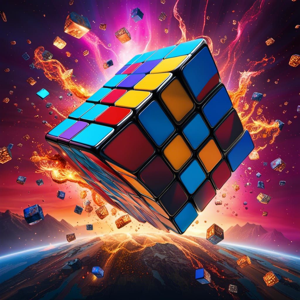 Rubik’s cube - Say hello👋 to SDXL 1.0 - AI Generated Artwork - NightCafe Creator