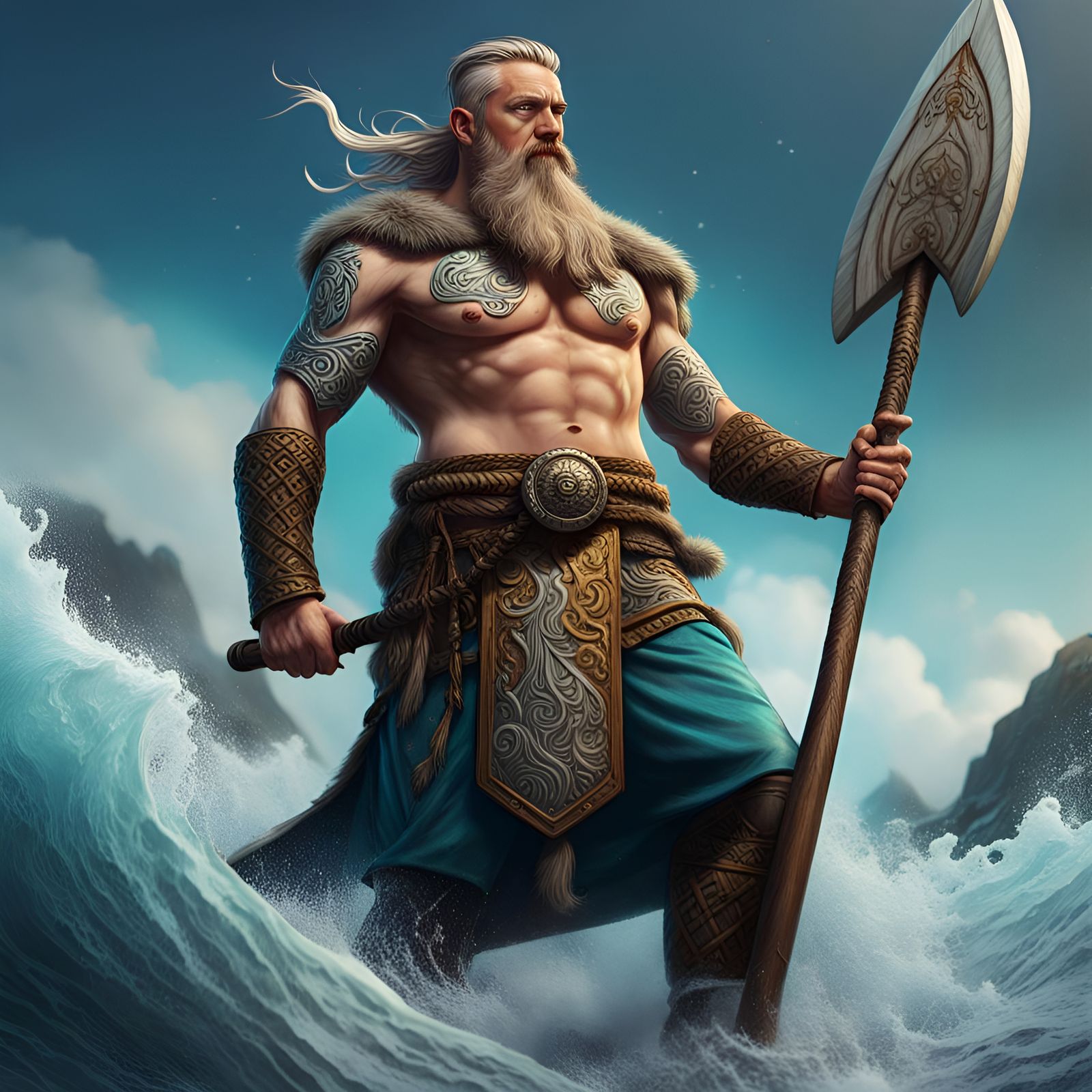 Viking god Njord - AI Generated Artwork - NightCafe Creator