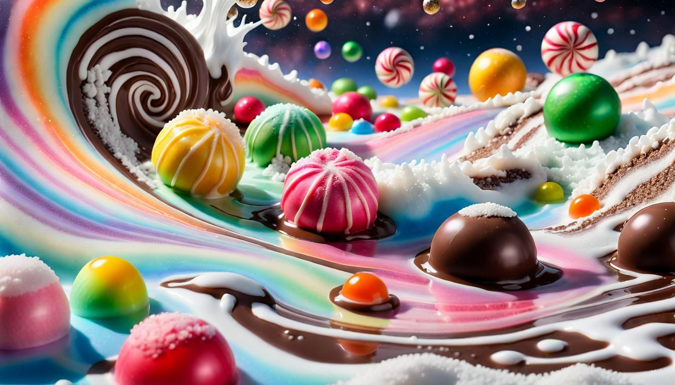 Candy Wave - AI Generated Artwork - NightCafe Creator
