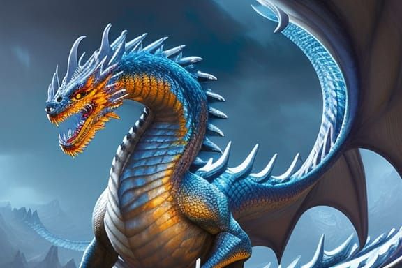 Water swirling and morphing into the shape of a dragon, dragoncore ...