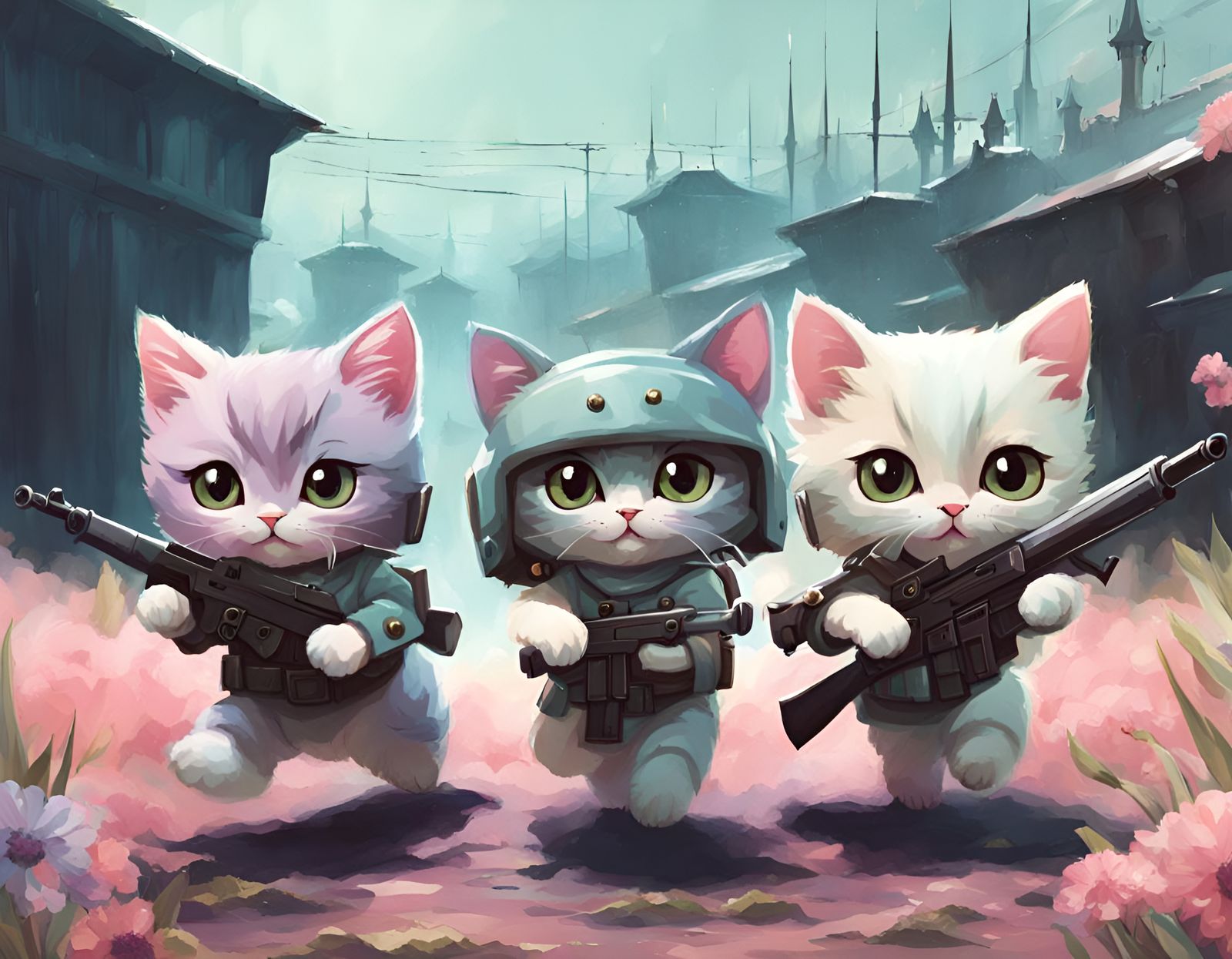 Kitten Power - AI Generated Artwork - NightCafe Creator