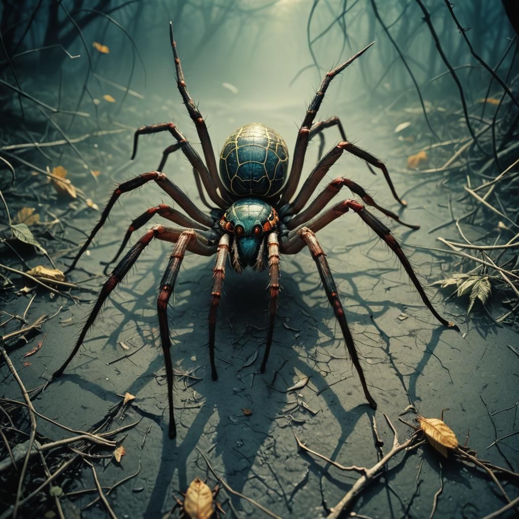 Arachnid monitor - AI Generated Artwork - NightCafe Creator