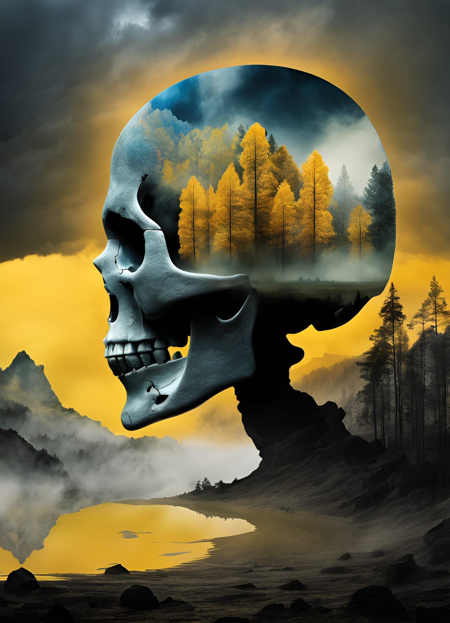 Skull point - AI Generated Artwork - NightCafe Creator