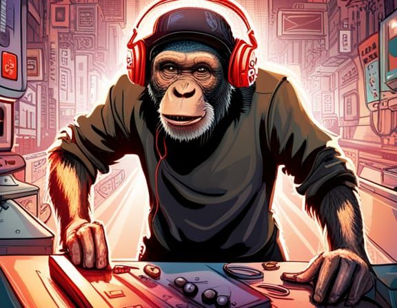 DJ Chimpz - AI Generated Artwork - NightCafe Creator