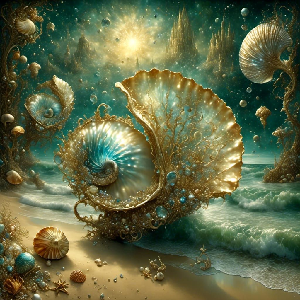 Seashell Fantasy - AI Generated Artwork - NightCafe Creator