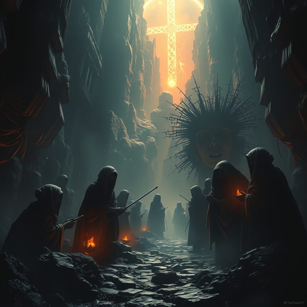 Faithful Souls in Biblical Landscapes of Eternity - AI Art