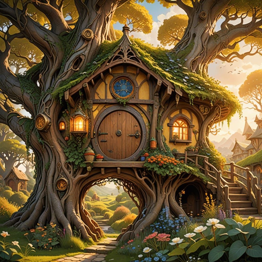 A hobbit treehouse - A hobbit treehouse