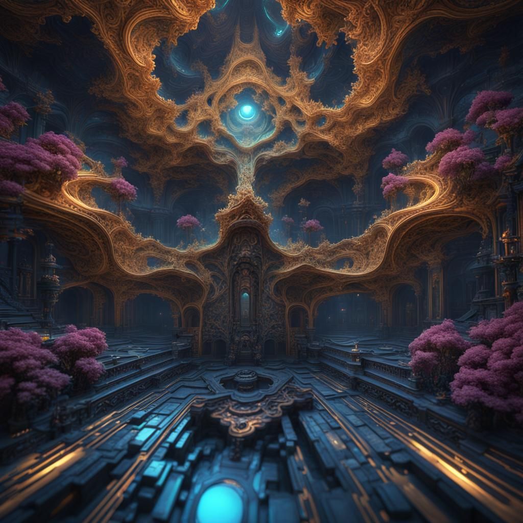 fractal room - AI Generated Artwork - NightCafe Creator