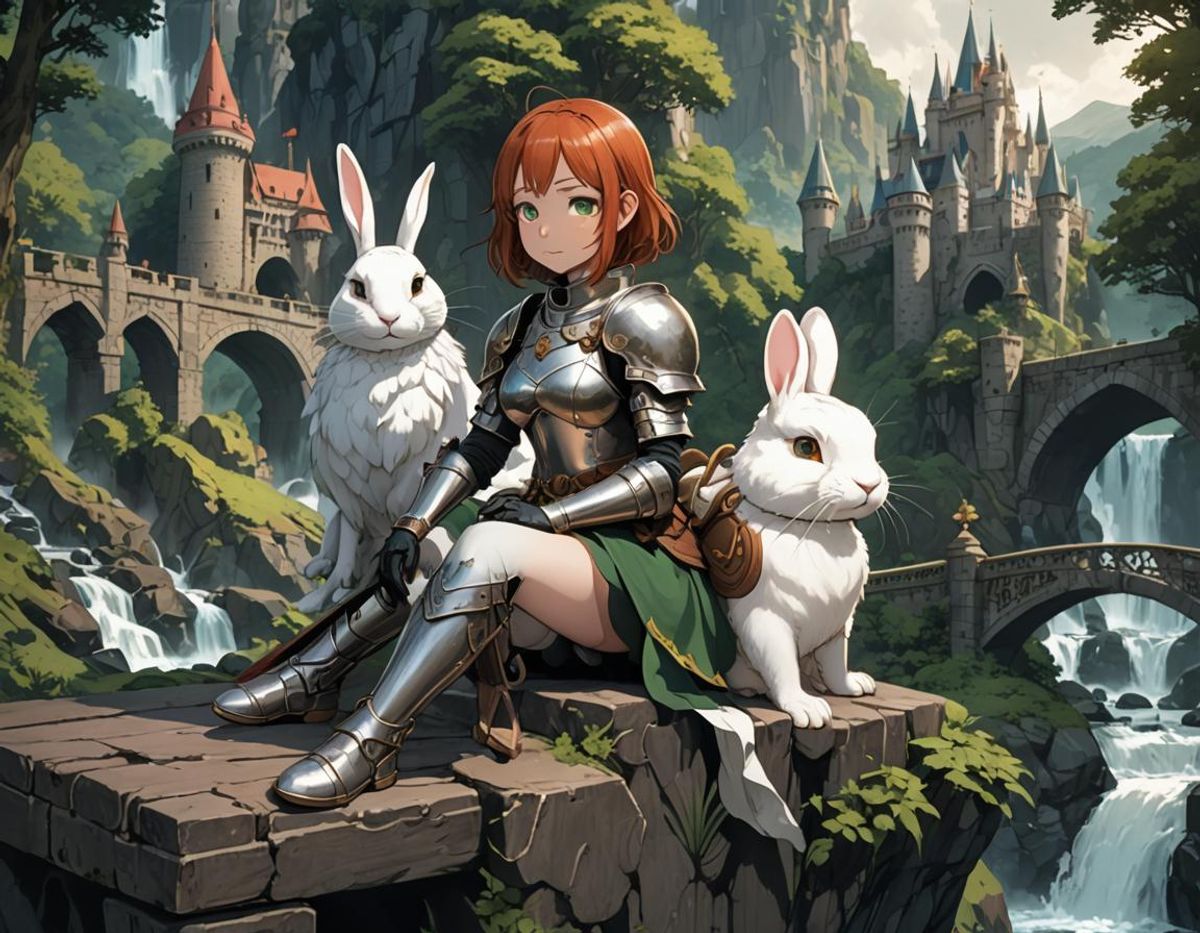 "Knight Alice" : 2.5D Anime - AI Generated Artwork - NightCafe Creator