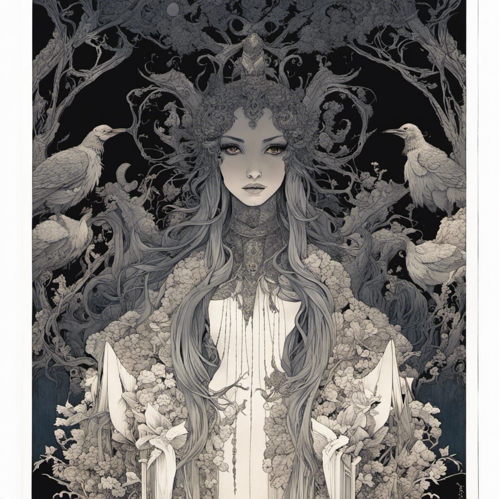 Mab, the queen of the Winter Court of Faerie - AI Generated Artwork ...