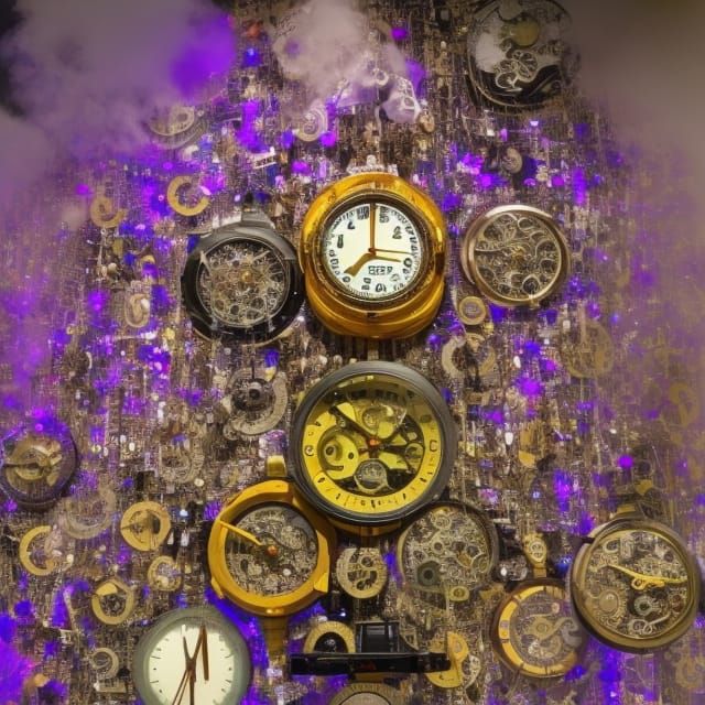 The time of clock - AI Generated Artwork - NightCafe Creator