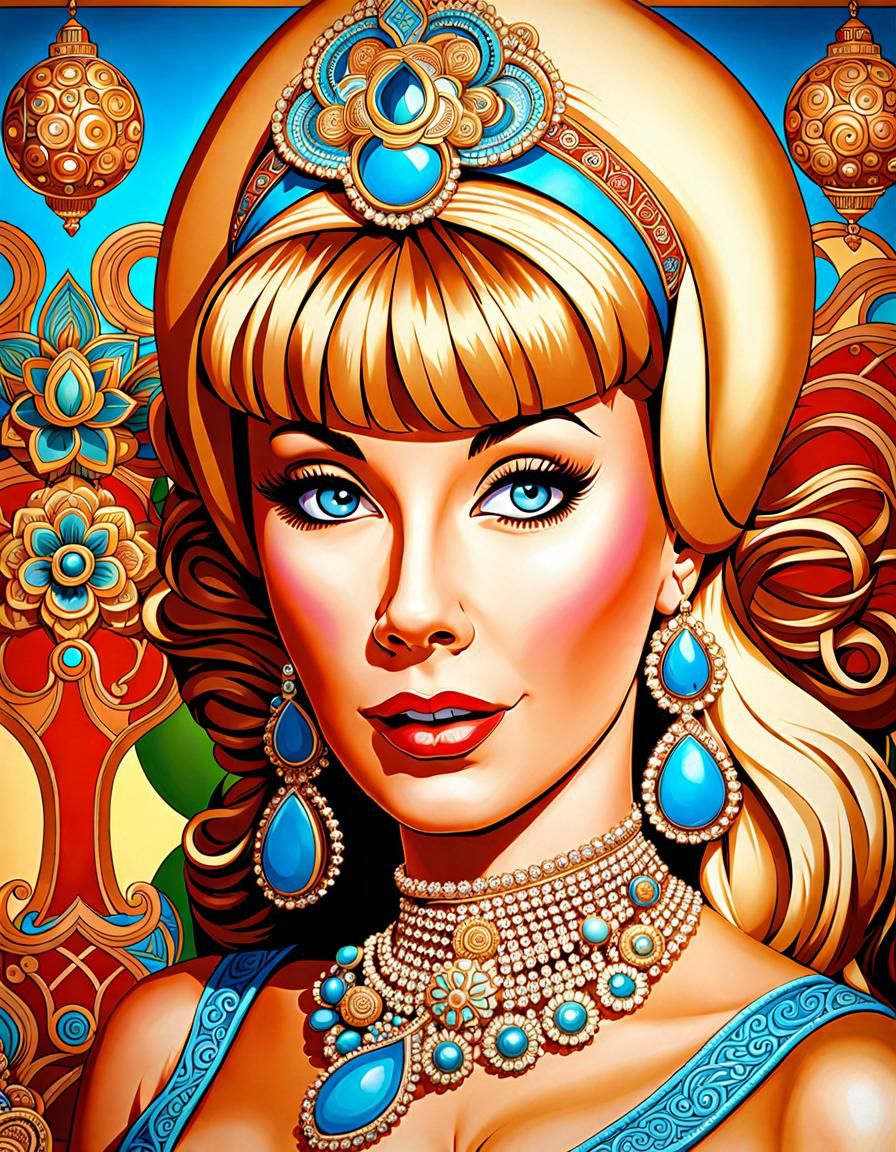 Barbara Eden as Jeannie character from the television show "I Dream of ...