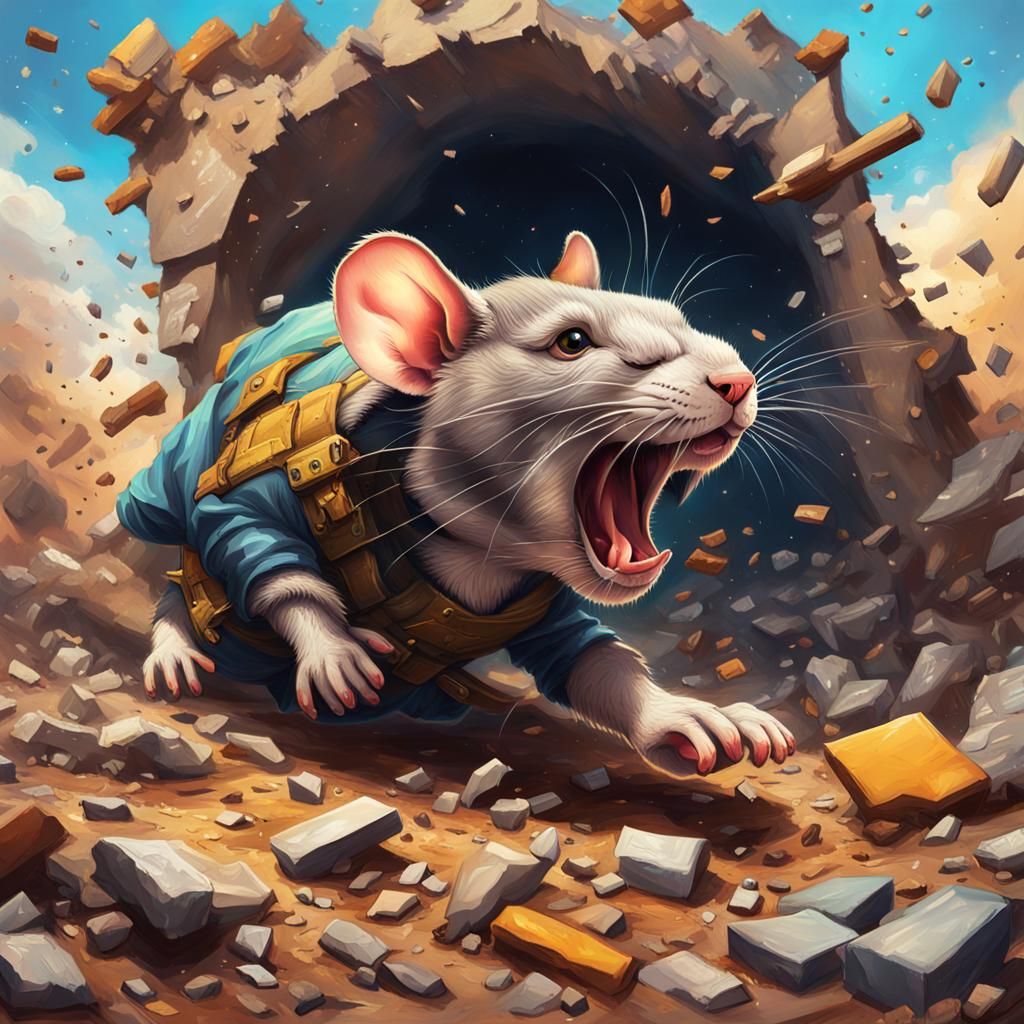 A mouse calls for help - AI Generated Artwork - NightCafe Creator