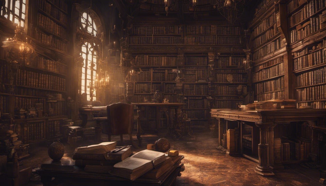 The hidden library VIII - AI Generated Artwork - NightCafe Creator