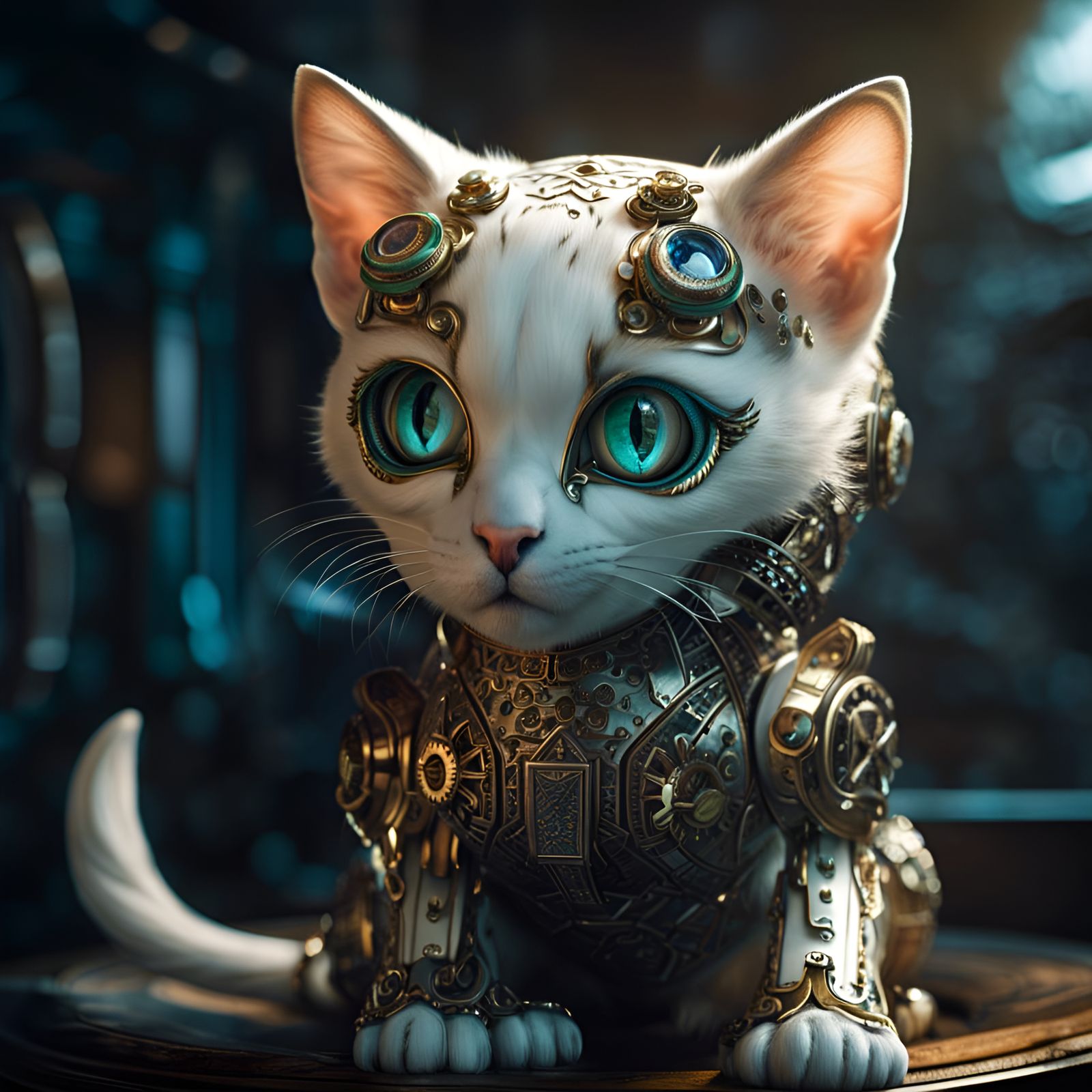 Kitty-bot 🐈 - AI Generated Artwork - NightCafe Creator