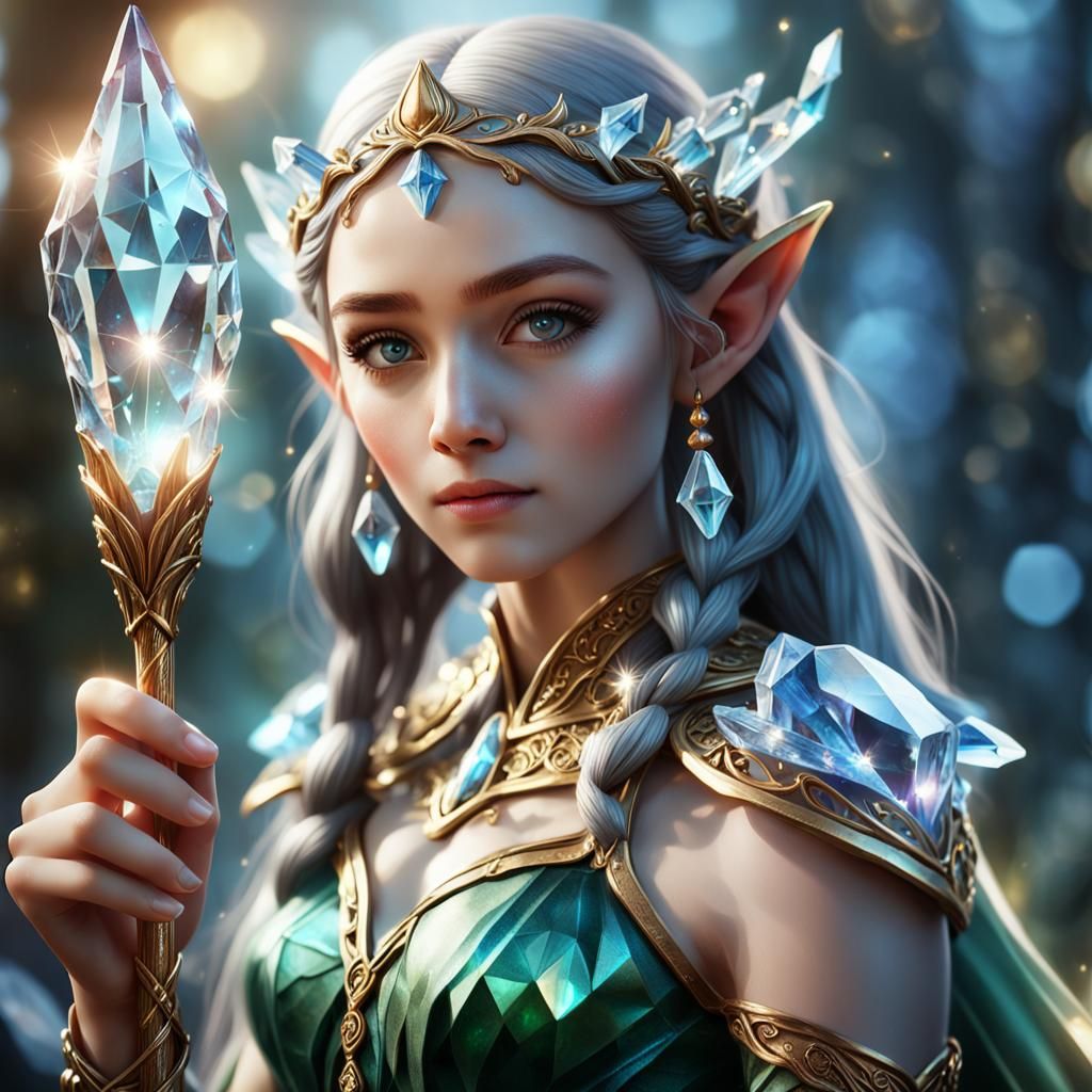 Crystal wizard set - AI Generated Artwork - NightCafe Creator