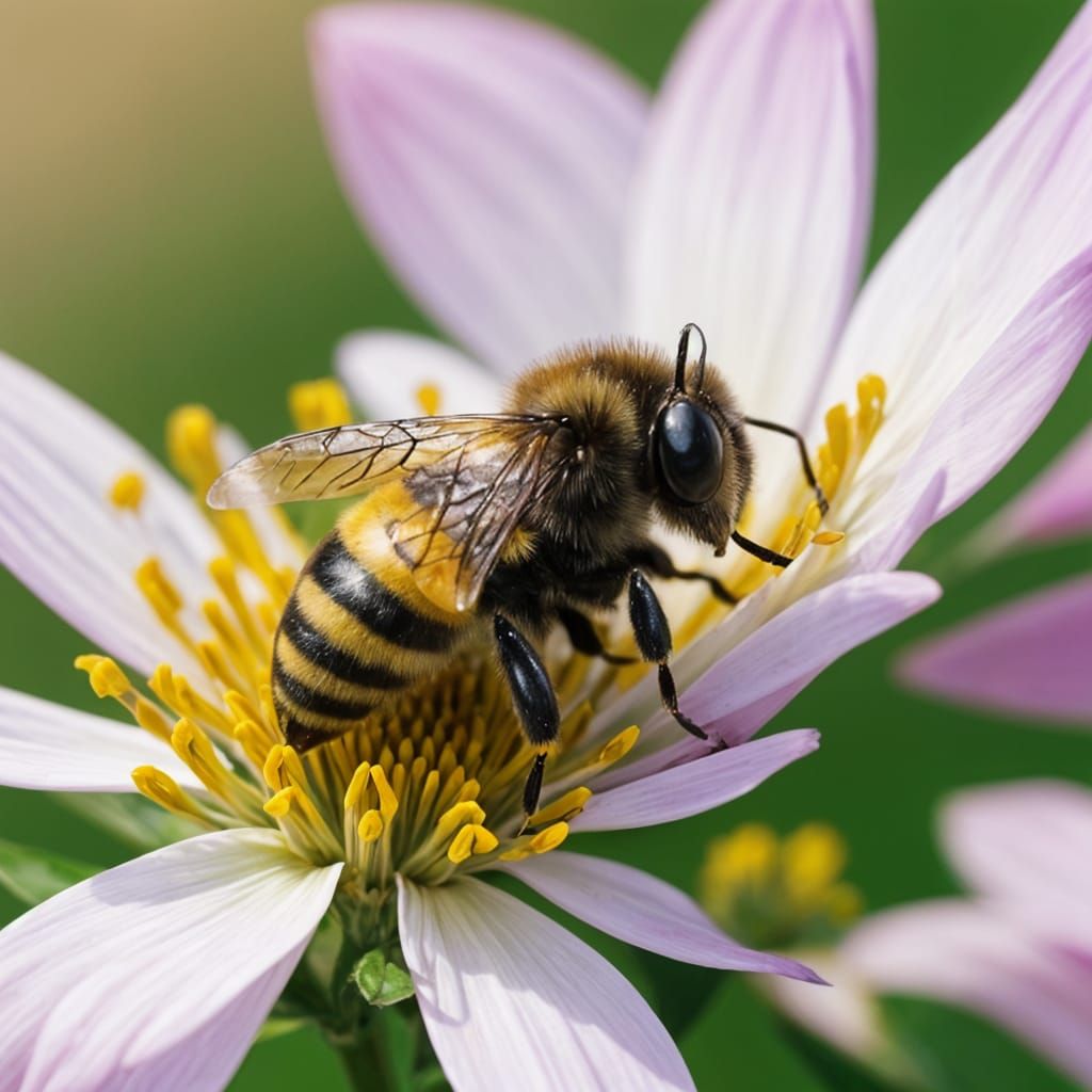 Bee pollinating - Bee pollinating