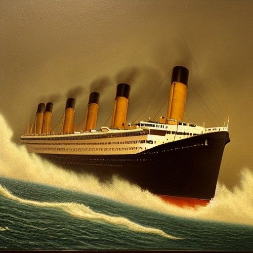 Titanic Sinking - AI Generated Artwork - NightCafe Creator