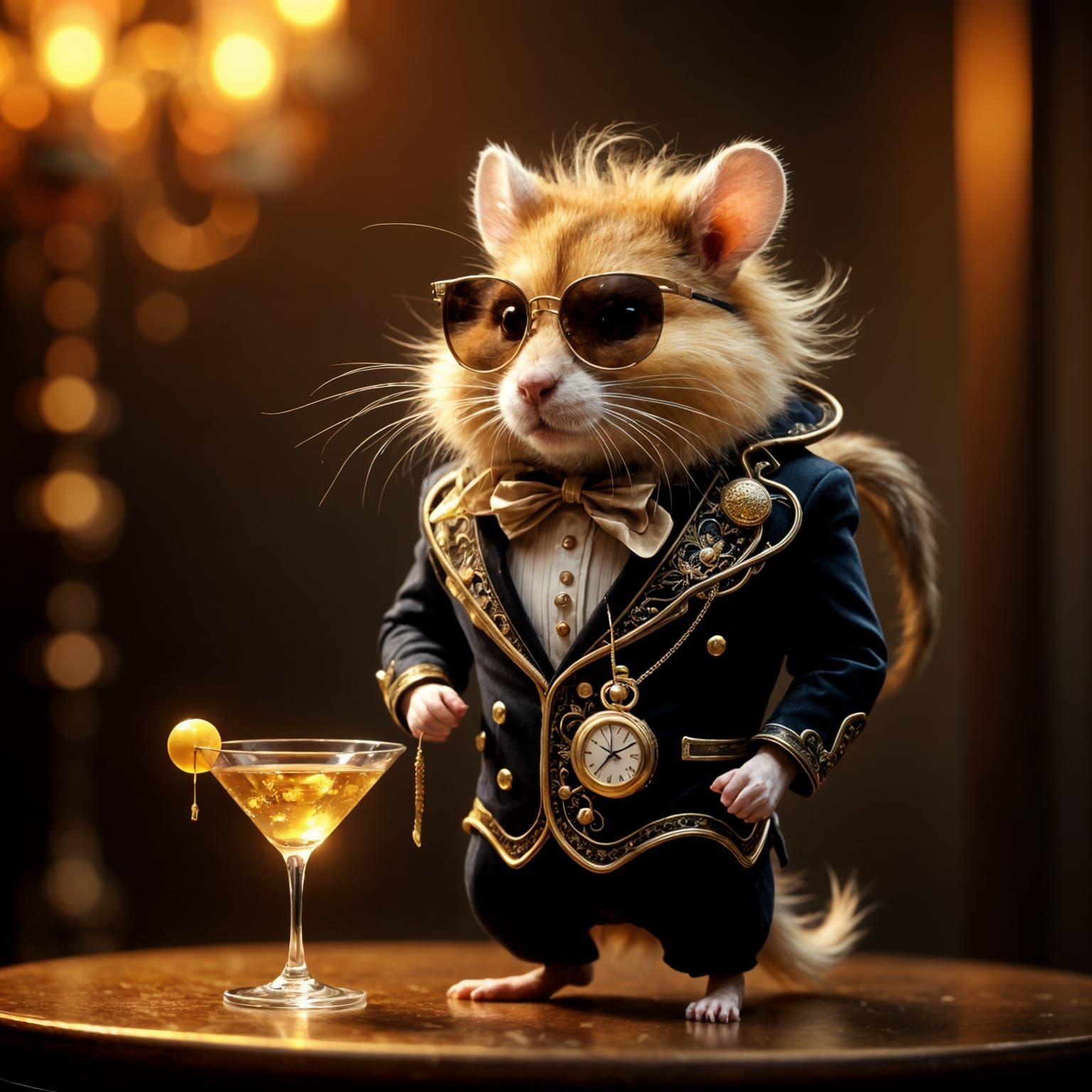 Dripping in style, oozing confidence—this hamster isn’t just cute, it’s ...